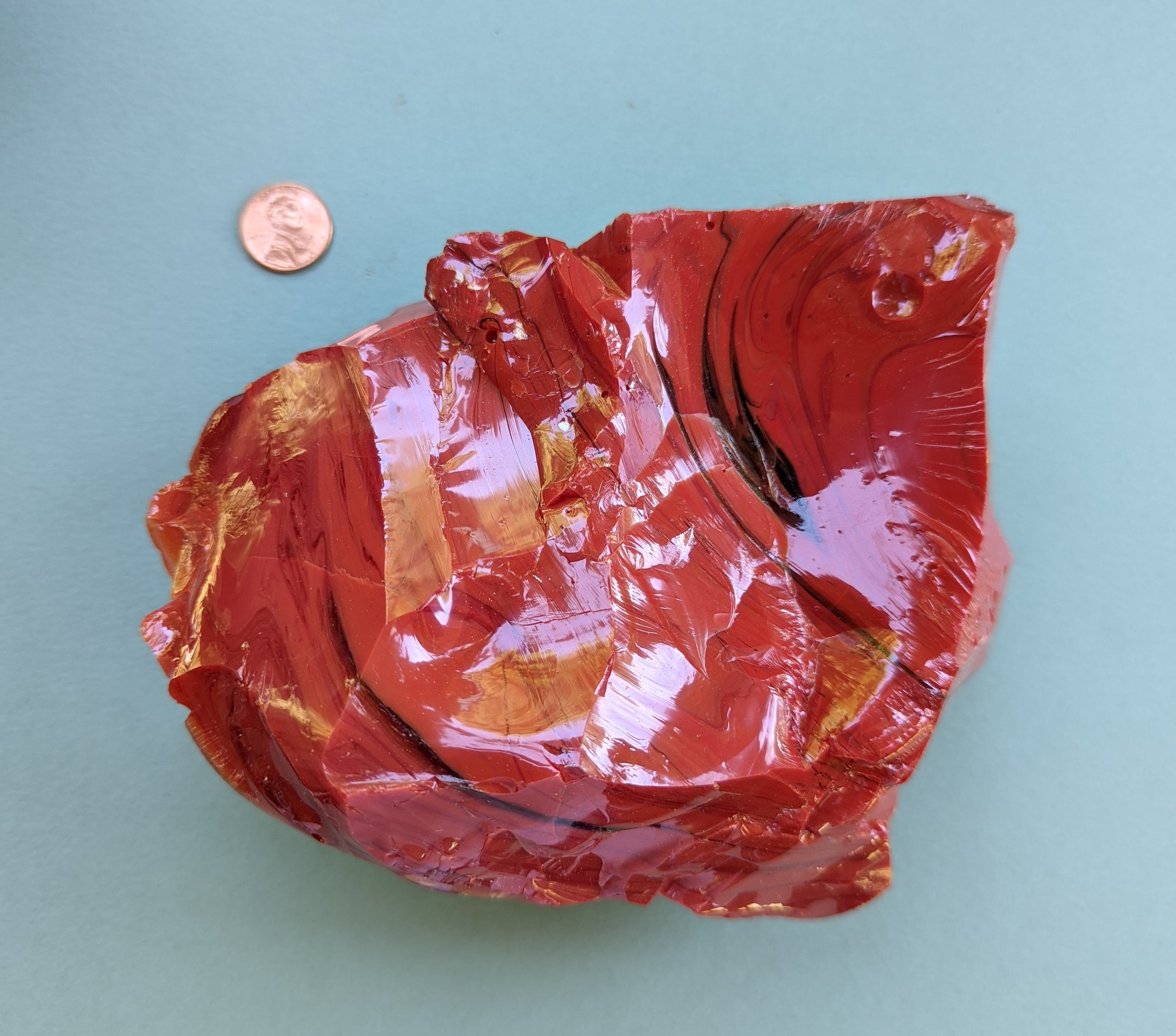 Red Slag Glass Sager Mosaics
