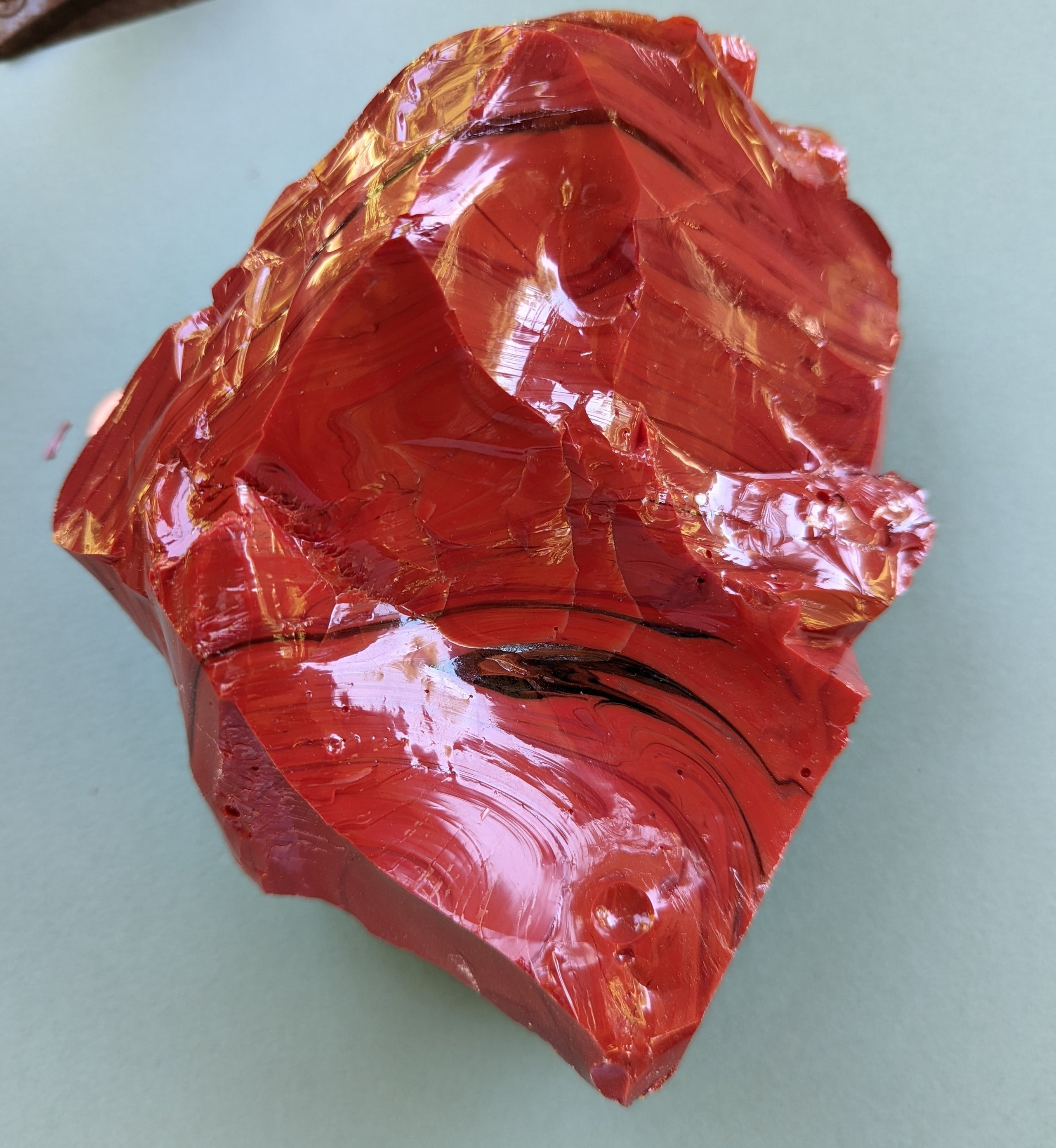 Red Slag Glass | Sager Mosaics